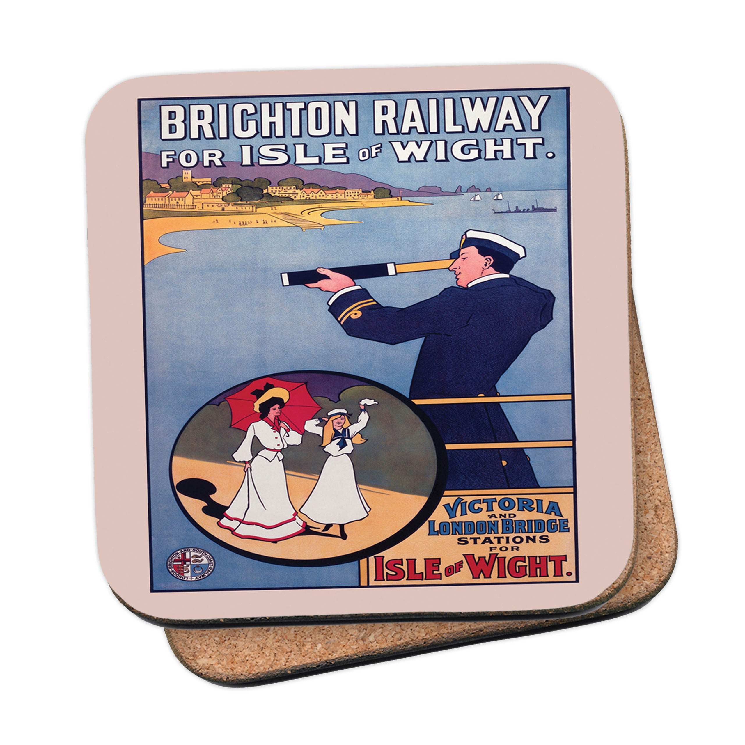 Brighton Railway for Isle Of Wight Coaster – Railway Posters