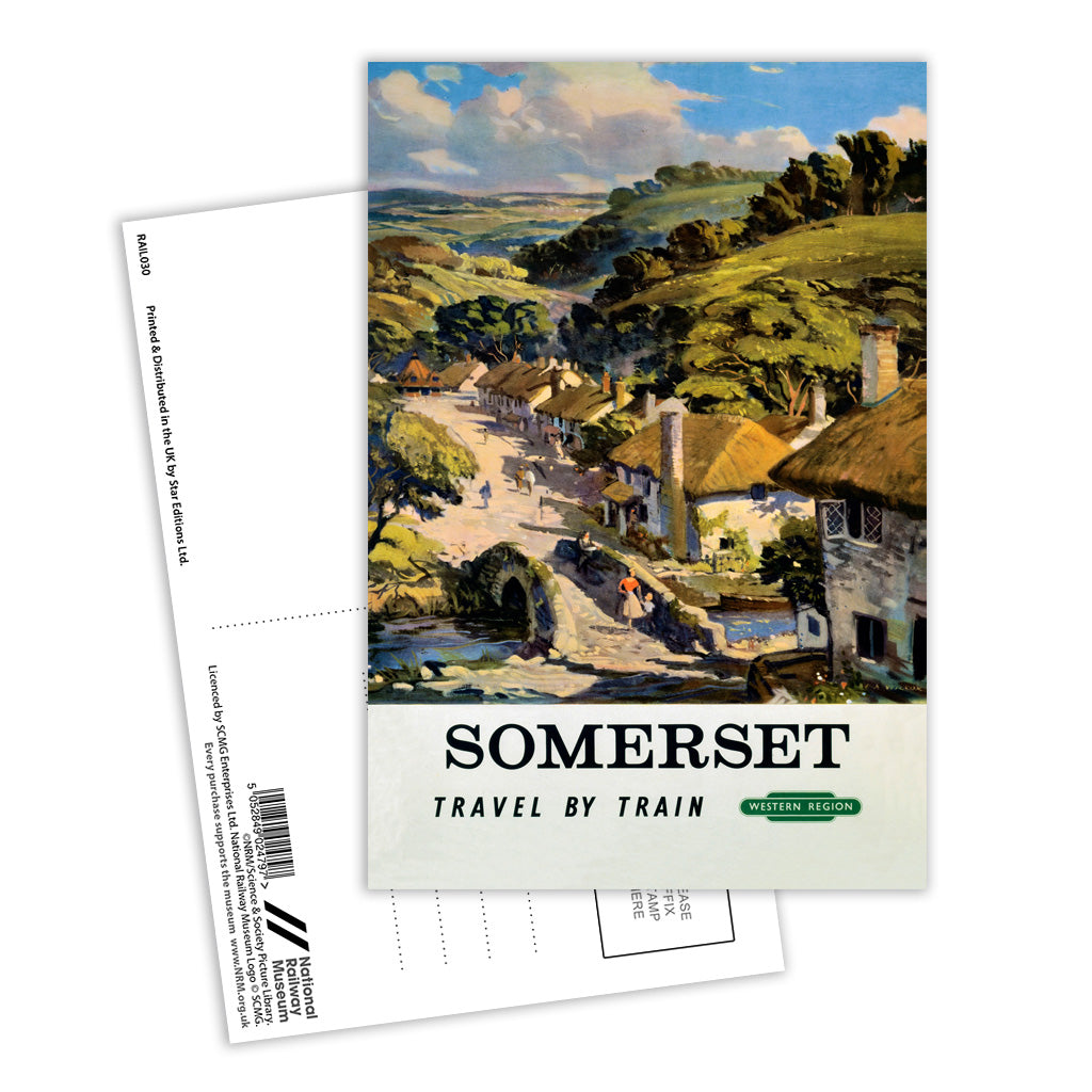 Somerset - British Railways Postcard Pack of 8 – Railway Posters