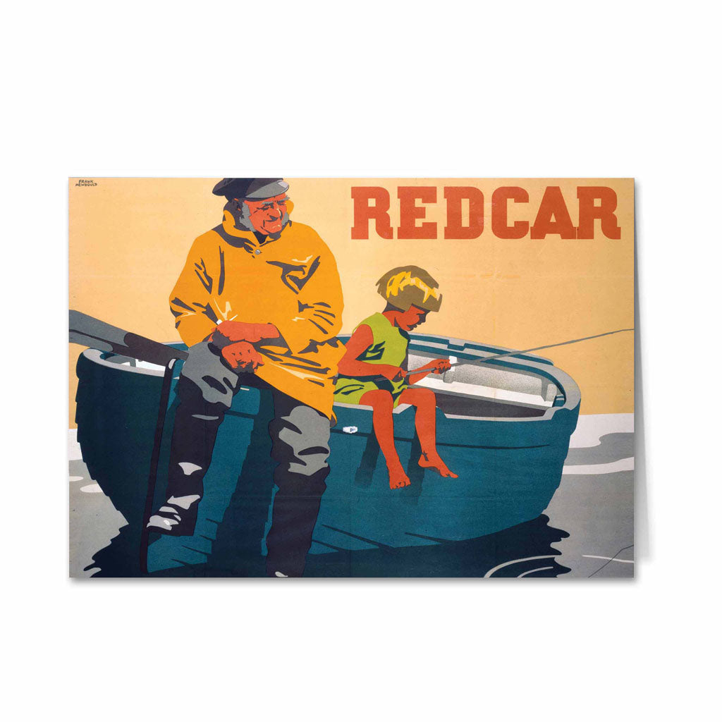 Redcar Greeting Card – Railway Posters