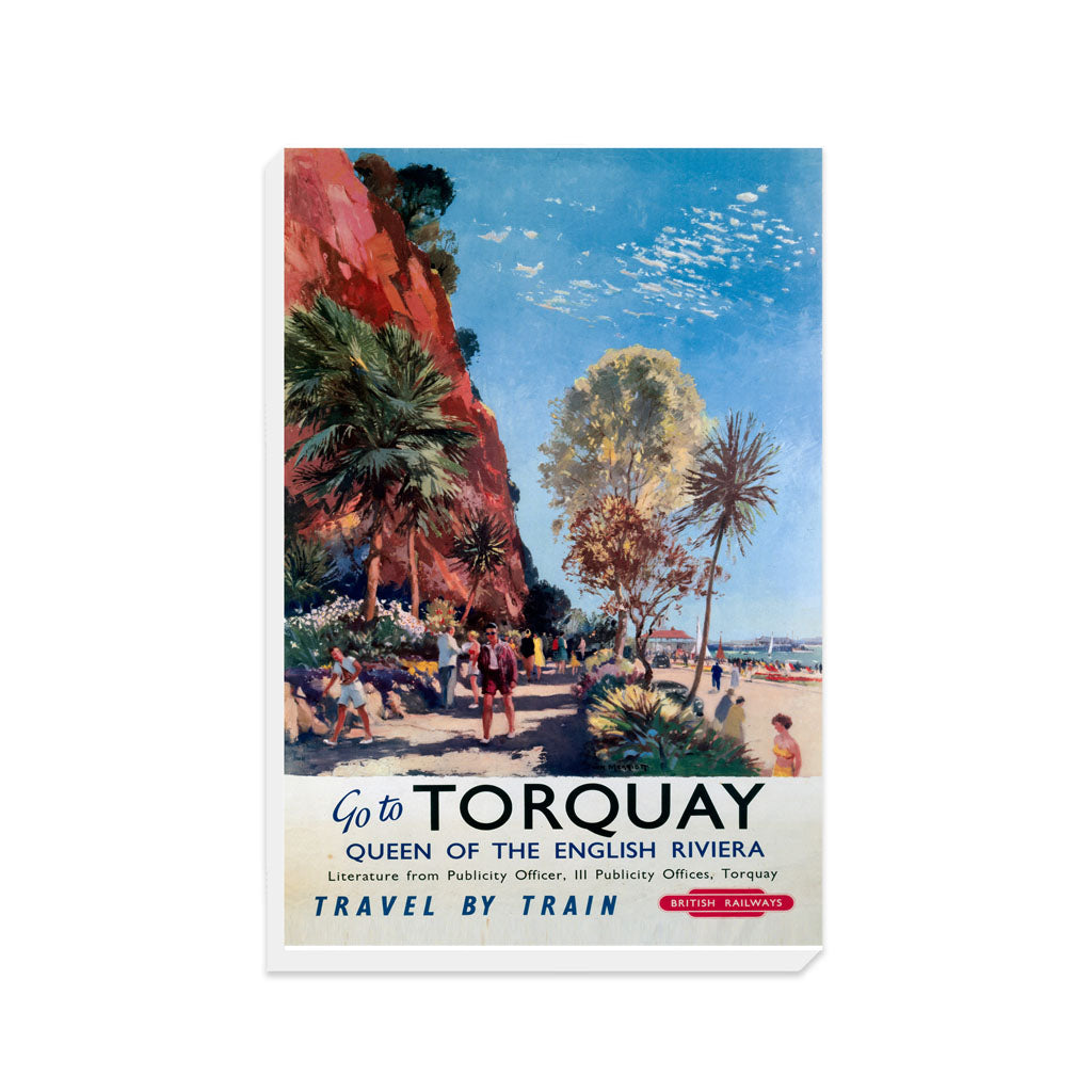 Go to Torquay - Queen of the English Riviera - Canvas – Railway Posters