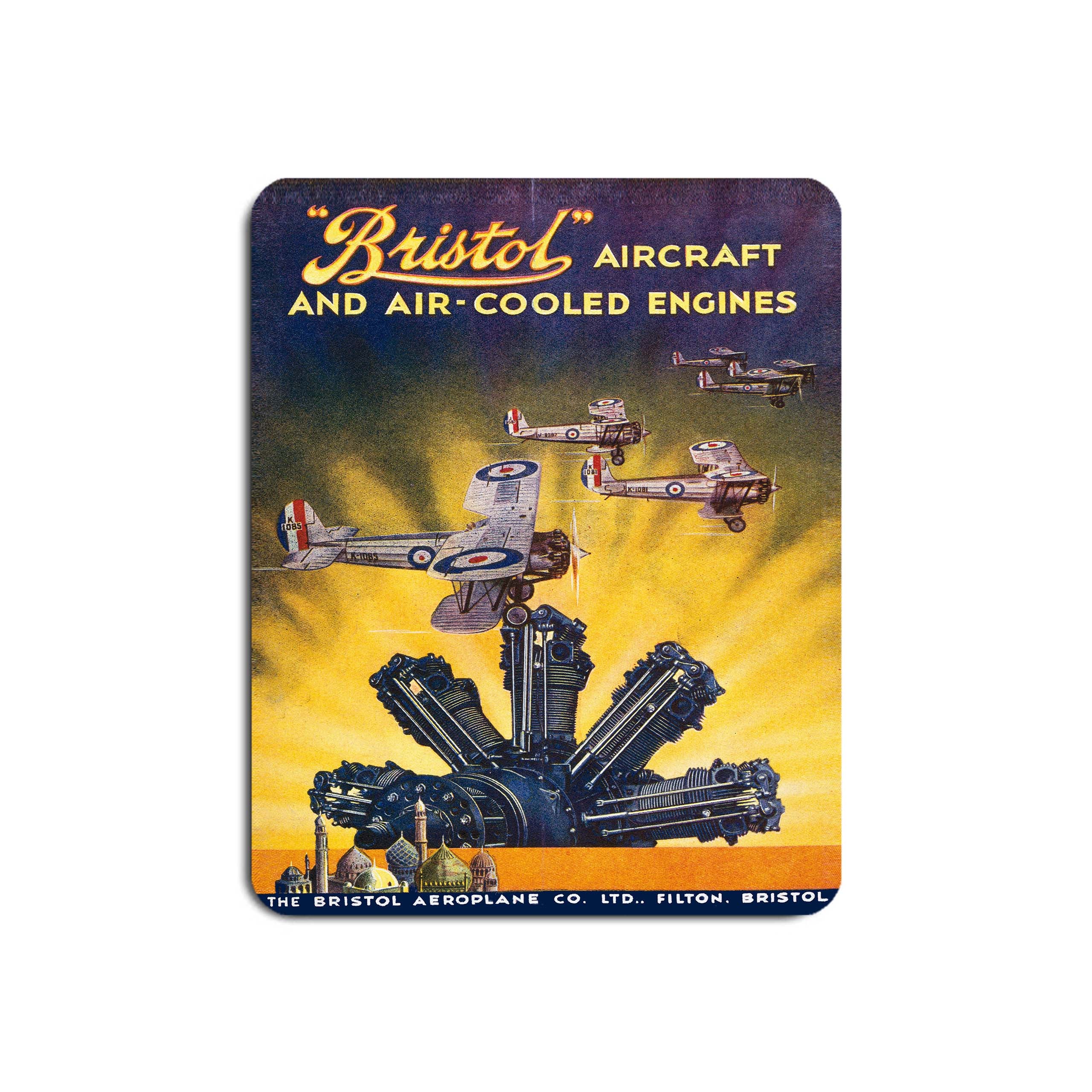 Bristol aircraft and air cooled engines - Mouse Mat – Railway Posters