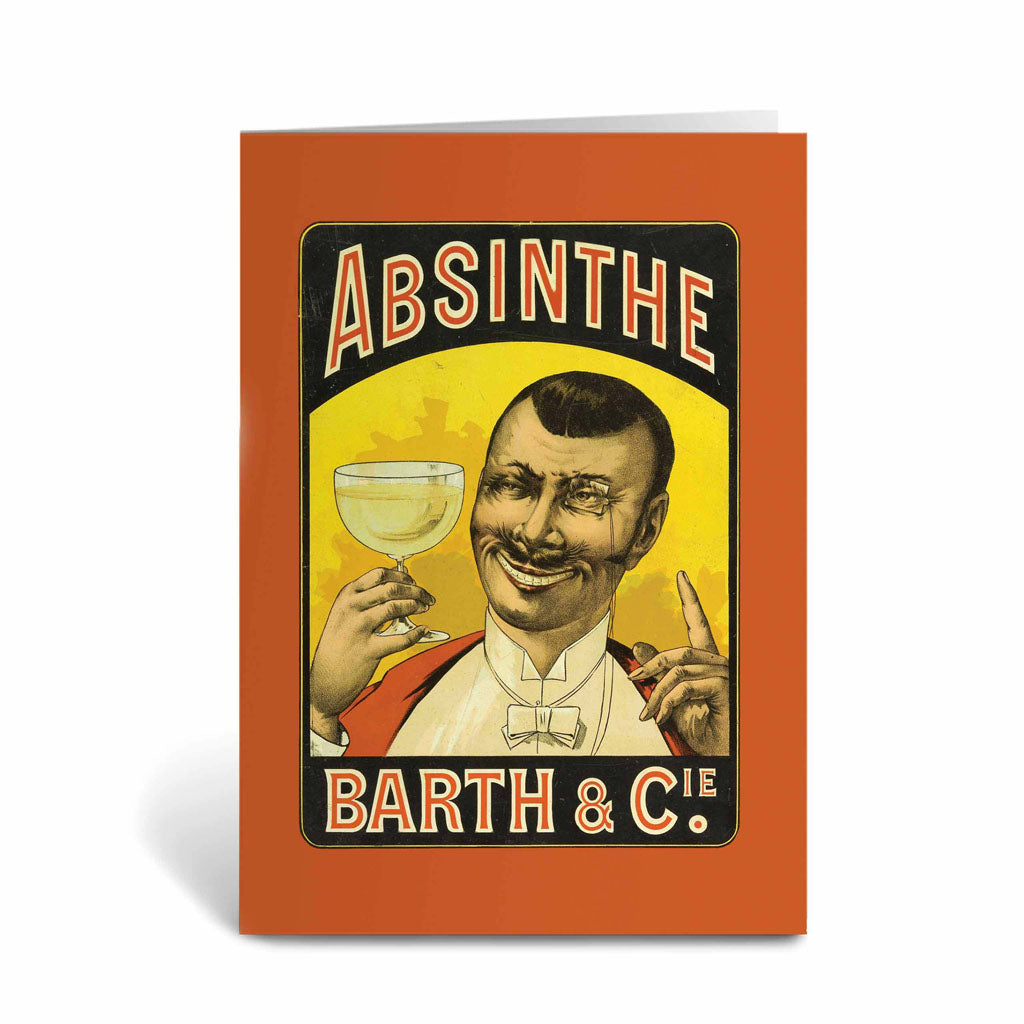 Absinthe Barth and C. Greeting Card – Railway Posters