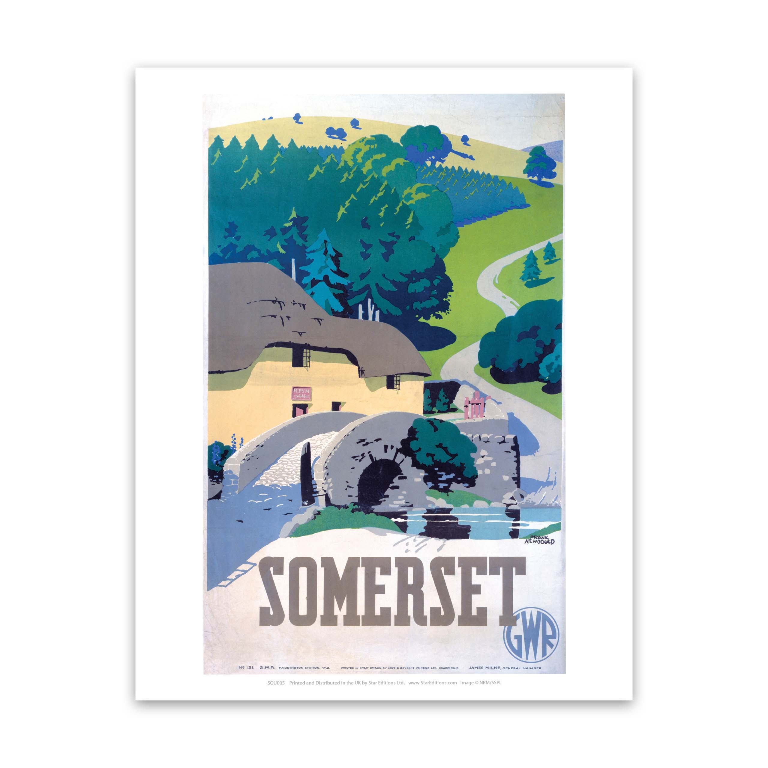 Somerset Art Print – Railway Posters