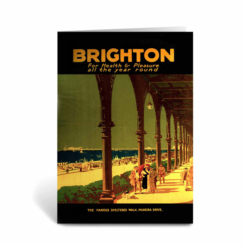 Brighton for Health and Pleasure Greeting Card – Railway Posters