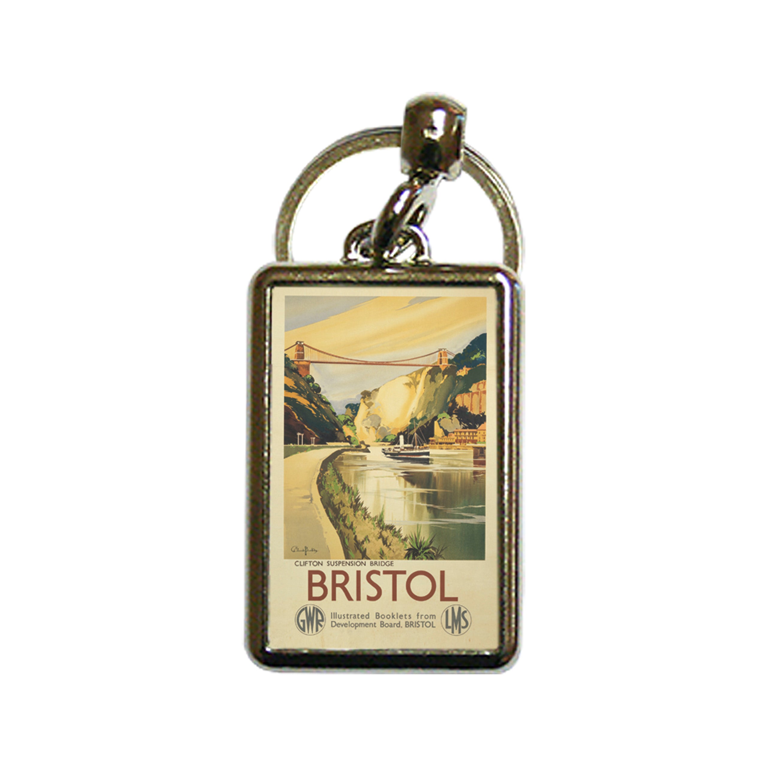 Bristol - Clifton Suspension Bridge GWR LMS - Metal Keyring – Railway ...