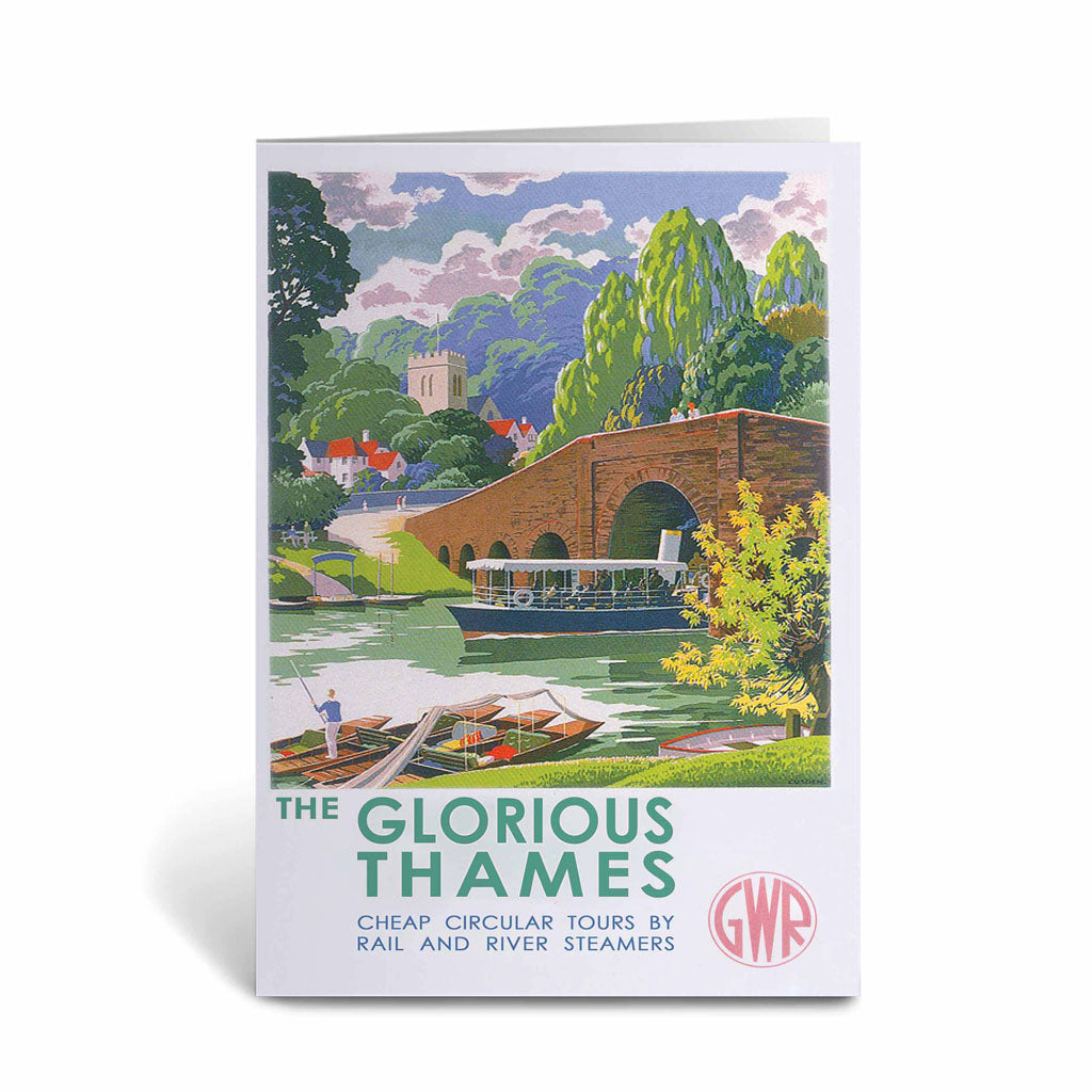 The Glorious Thames Greeting Card – Railway Posters